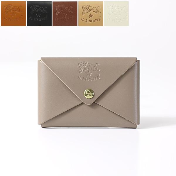 IL BISONTE イルビゾンテ CARD CASE SCC031 PG0001 NA106B BK109B CA101B商品説明一枚続きのレザーを折り畳んで作った、仕切りなどがないシンプルなデザイン。カード入れや名刺入れとしてはもちろん...