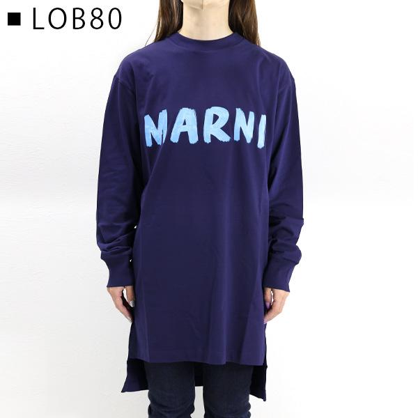 商品説明上質なコットンを使用したロングスリーブTシャツ。後身頃が長いアシンメトリーなデザインは１枚でも存在感があります。フロントのシンプルなロゴがカジュアルの中にも上品さを出してくれます。ブランド名MARNI （マルニ）商品名T-SHIRT...