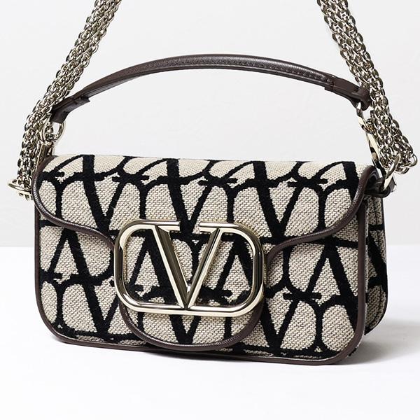 VALENTINO ヴァレンティノ LOCO TOILE ICONOGRAPHE SMALL SHOULDER BAG ハンドバッグ ショルダーバッグ クロスボディバッグ チェーン 鞄 Vロゴ シグネチャー レディース 2W0B0L97JS...
