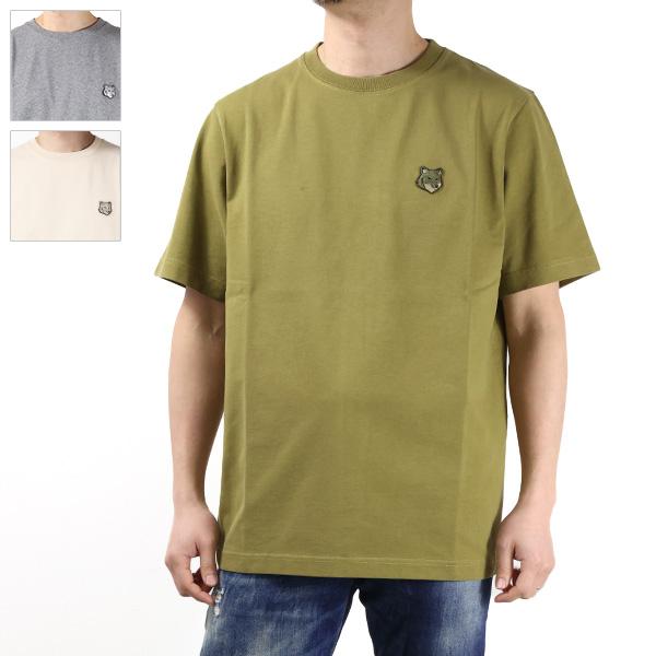Maison Kitsune メゾンキツネ Bold Fax Head Patch Comform T-Shirt Tシャツ 半袖 クルーネック メンズ MM00127 KJ0118商品説明胸元のボールドフォックスヘッドの刺繍パッチがワンポ...