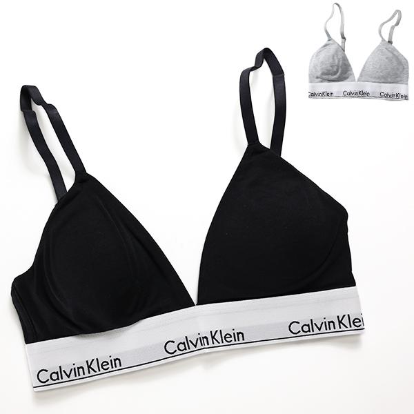 【 Calvin Klein カルバンクライン MODERN COTTON LIGHTLY LINED TRIANGLE モダンコットン ライトリーラインド トライアングルブラ QF5650 】胸元の大胆なカッティングがポイントのブラレット...