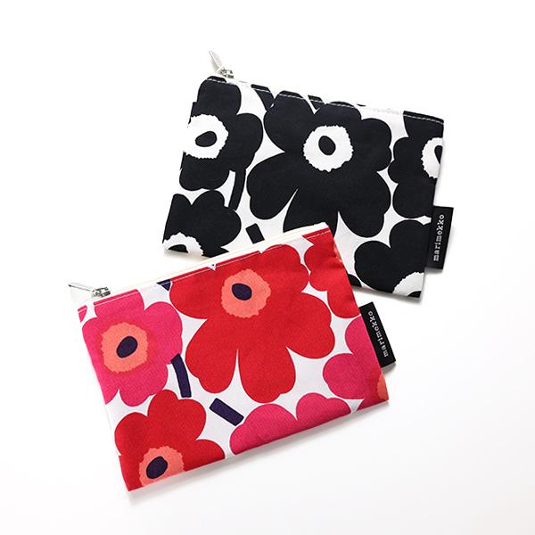 【 marimekko マリメッコ Kaika Mini Unikko Cosmetic Bag ウニッコ コスメポーチ 047198 071296 】花をモチーフにしたUnikko(ウニッコ)柄が印象的なポーチ。フラットなフォルムでバッグ...