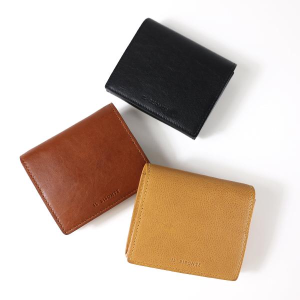 【 IL BISONTE イルビゾンテ Bi-Fold Wallet 折り畳み カードケース  SCC095 POX001 】上質なレザーを使用したカードケース。クレジットカードや定期、名刺入れとして活躍します。男女問わずお使いいただけるた...