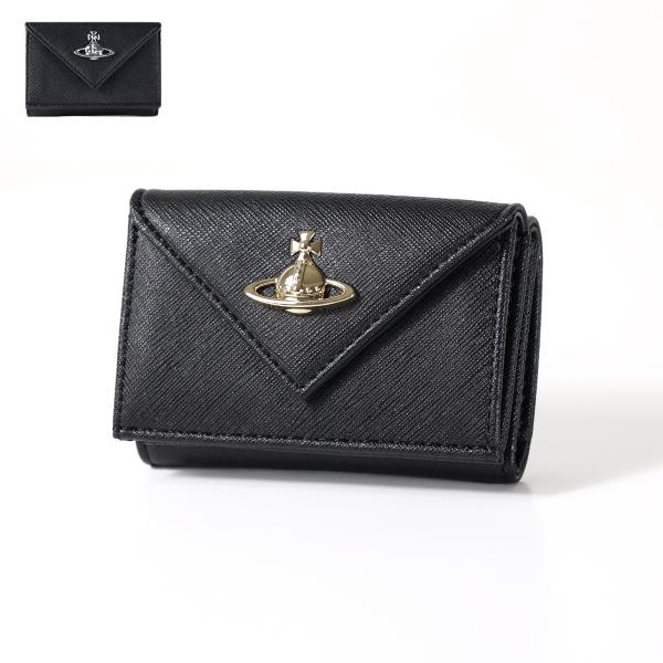 【 Vivienne Westwood ヴィヴィアンウエストウッド ENVELOPE BILLFOLD WALLET 三つ折り財布 5115002EW S0021 】傷が付きにくいサフィアーノヴィーガンレザーを使用した三つ折り財布。封筒型の...