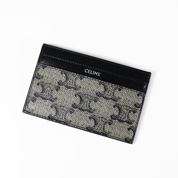 【 CELINE セリーヌ Triomphe Canvas Medium Card Holder トリオンフキャンバス カードホルダー 10N762GC3 】トリオンフパターンのキャンバスを使用したカードケース。上質なカーフスキンとの組み合...