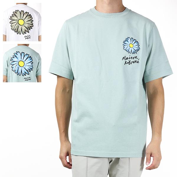 【 Maison Kitsune メゾンキツネ Tシャツ Floating Flower Comfort T-Shirts MM00128KJ0118 】しっかりとした生地感のコットンジャージー素材を使用した、半袖Tシャツ。胸元とバックに今...