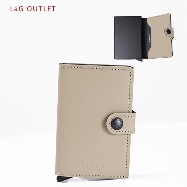 【LaGアウトレット】SECRID セクリッド カードケース Mini Wallet MATTE Desert/MMミニマルデザインが魅力、キャッシュレス化に合わせたカード優先の二つ折り財布。本体のレバーを動かすことでカードが整理された状態...