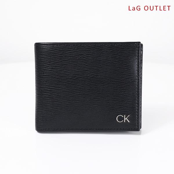 【LaGアウトレット】Calvin Klein カルバンクライン 二つ折り財布 River Print Billfold With Coin Pocket 31CK130008 フロントに配した「CK」のメタルロゴが映える二つ折り財布。必要...
