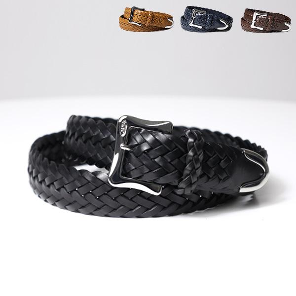 【 J&amp;M Davidson ジェイアンドエムデヴィッドソン ベルト Envelpe Buckle Tip End 30MM BENT-0TP-AN30 】やや艶のある上質なレザーを丁寧に編み上げたメッシュベルト。美しく盛り上がるよ...