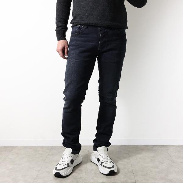 Nudie Jeans ヌーディージーンズ デニムパンツ Grim Tim Denim Jeans グリムティム 113119 メンズ スリムストレート ストレッチ 5ポケット ウォッシュ加工 ジーンズ
