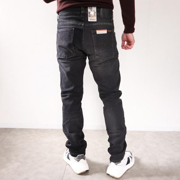 Nudie Jeans ヌーディージーンズ デニムパンツ Tilted Tor Denim Jeans ティルテッドトール 112785 メンズ スリムストレート ストレッチ 5ポケット ウォッシュ加工 ジーンズ