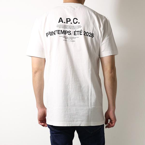 A.P.C. アーペーセー Tシャツ APC Printemps 26 T-Shirts COHBS M26465 メンズ 半袖 クルーネック ロゴT カットソー■商品説明バックに季節感のある「Printemps 26」のグラフィックを冠し...