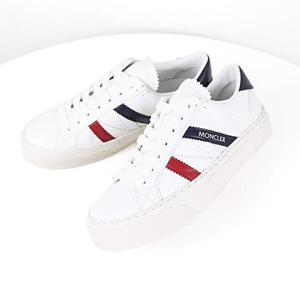 MONCLER モンクレール スニーカー Monaco2 Low Top Sneakers 09B 4M00160 M4496 レディース レザー ローカット シューズ 靴商品説明サイドのMシェイプをシグネチャーであるトリコロールで表現した...