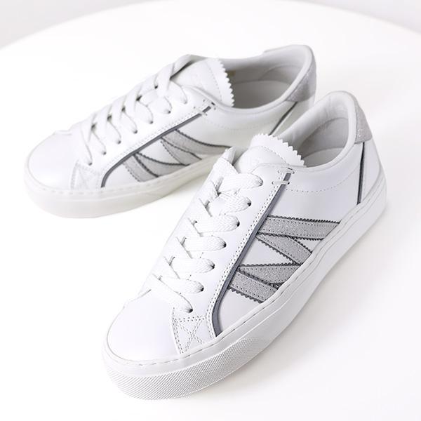MONCLER モンクレール スニーカー Monaco2 Low Top Sneakers 09B 4M00070 M7232 レディース レザー ローカット シューズ 靴商品説明ロートップのシルエットに、反射アクセントを施したスプリットレ...