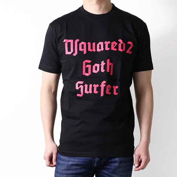 Dsquared2 ディースクエアード Tシャツ D2 Goth Surfer T-Shirts S74GD1085 S23009 メンズ 半袖 クルーネック ロゴT コットン ロゴプリント■商品説明フロントに「DSQUARED2 GOTH...