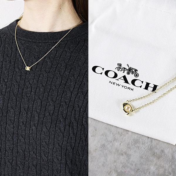 Coach コーチ ネックレス Halskette Pearl Signature C Pendant 37341916 レディース ペンダント アクセサリー パール Cロゴ商品説明コーチを象徴する「C」ロゴにパールを落とし込んだネックレス...