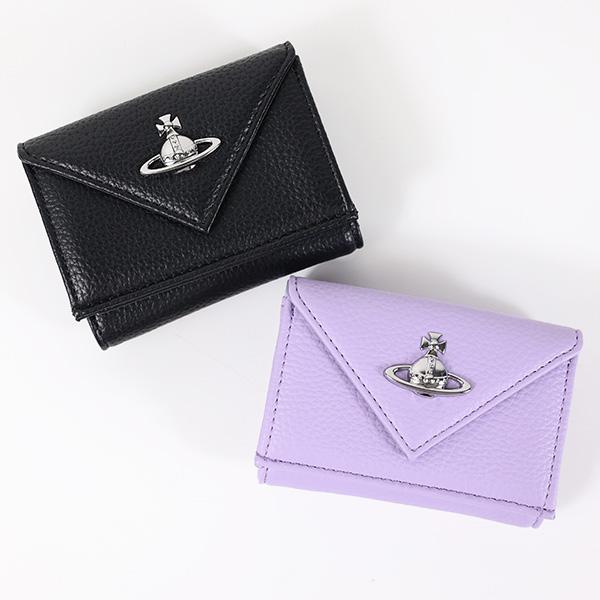 Vivienne Westwood ヴィヴィアンウエストウッド 三つ折り財布 Envelope Tri-Fold Wallet エンペロープ 5115002EW S000D レディース PUレザー ミニ財布 小銭入れあり オーブ商品説明グレ...