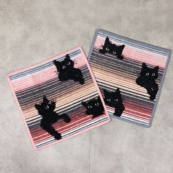 FEILER フェイラー ハンカチ Chenille Towel 25×25 Black Kitty ブラックキティ レディース ハンドタオル タオルハンカチ ネコ 子猫 コットン■商品説明伝統的な織物技法「シュニール織」による、厚みのある...
