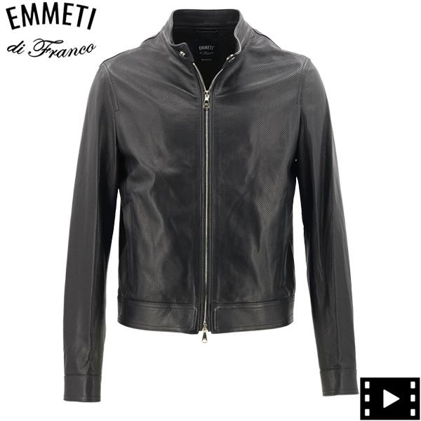 ＊当店は正規販売店です。【EMMETI（エンメティ）】EMMETI（エンメティ）は、1975年にイタリア、フィレンツェ近郊の町ヴィンチにて、ファーガーメント工房として創業したアウターブランドです。【エンメティ ライダース メンズ ラムスキン...