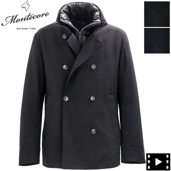 ＊当店は正規販売店です。【MONTECORE（モンテコーレ）】Montecore（モンテコーレ）は、2006年にイタリアのマルケで創業したアウターウエアブランド。【モンテコーレ ダウン メンズ 撥水 ストレッチポリエステル ダブルブレスト ...