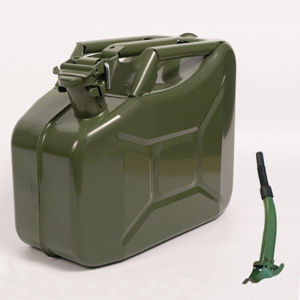 【商品の説明】商品状態：新品カラー：グリーン容量：5L、10L、20L壁の厚さ：0.6mm材料：冷間圧延された鋼板セット内容：燃料タンク×1、オイルガイド×1