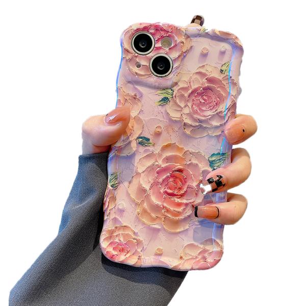 QLTYPRI iPhone 13ケースTPUカバー おしゃれ 韓国 可愛い 花柄 薄型 軽量 耐衝撃 スマホケース ストラップホール付き 【商品説明】・スクリーン保護 ? カメラ保護フチをわずかに高く設計することで、スクリーンとカメラが平...