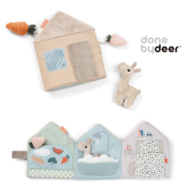 布絵本　ラリー　赤ちゃん　おもちゃ　done by deer ダンバイディア　デンマーク　輸入 ラマ　知育玩具　布絵本　出産祝い　　