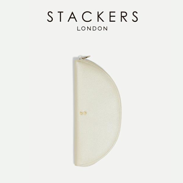 【STACKERS】ハーフムーン　ジュエリーロール　メタリックパール Half moon jewellery roll Metalic Pearlスタッカーズ