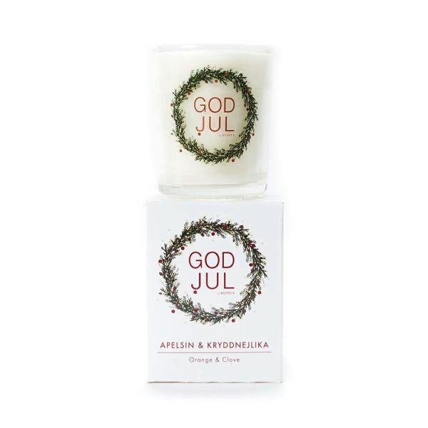 【KLINTA】GOD JUL マッサージキャンドル ９０MLクリスマス限定 オレンジ＆クローブ　ゴールド・フランキンセンス　チェリーアップル＆シナモン