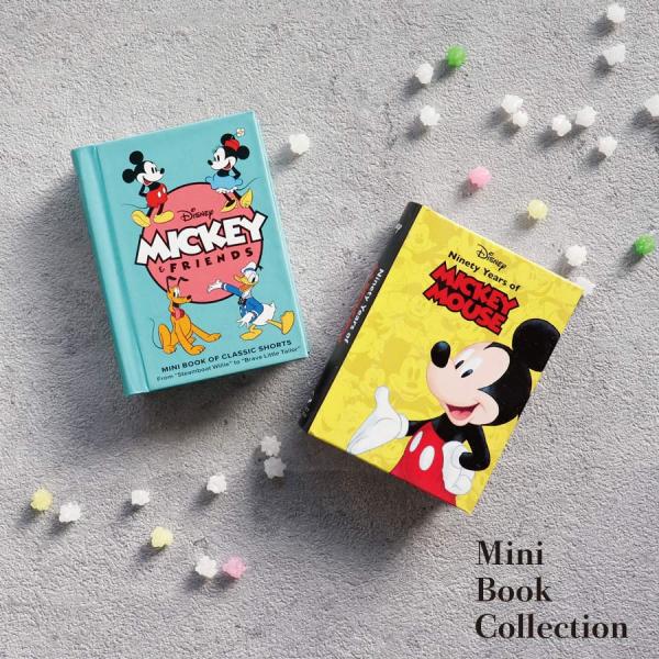 【 Books 】Mini Book Collection ミッキーマウス　90周年  9.5x7.3cm　ミニ絵本　Ninety years of Mickey Mouse Mickey &amp; Friends