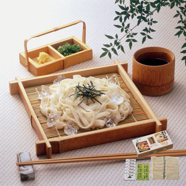 もちもちとした食感が自慢の半生めんを使用した、名古屋名物のきしめんと味噌煮込うどんの詰合せです。12食入。