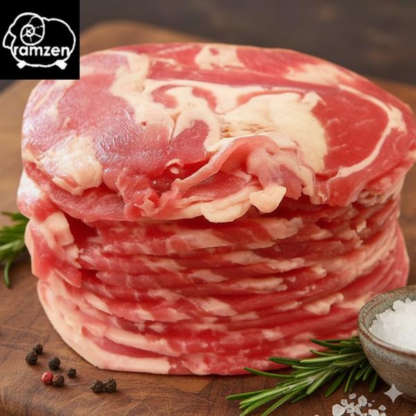 ラム肉 ジンギスカン ラムロール スライス 500g 厚切り 5mm 焼肉 BBQ 冷凍 真空パック 羊肉 生ラム 好きにも おすすめ ラム善