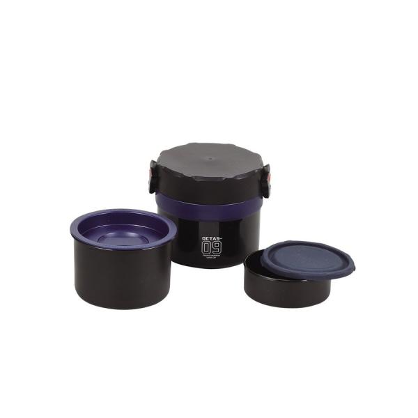 実用量：ご飯容器/0.35L、おかず容器/0.23L 保温効力：40度以上(6時間) 製品サイズ(mm)縦×横×高さ：150×135×120製品重量(g)：590ガッツリ飯(ご飯1.7杯分)どんぶりランチにもおすすめご飯容器(1杯約200m...