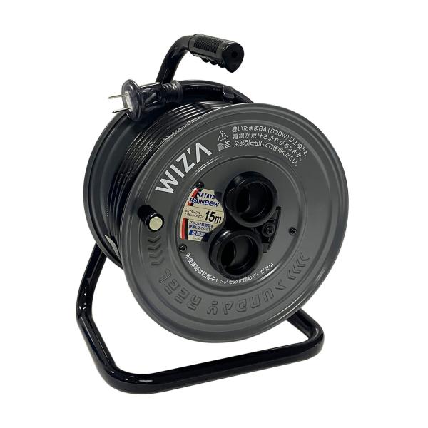 ■仕様・用途:電気工事現場での仮設電源、屋外での照明、イベント会場での電源、DIYや庭仕事などの際に・電線長:15m・電線VCT 1.25mm2×2C・コンセント形状:2P×2個・製品定格:125V 6A・コンセント防雨キャップ付・製品サイ...