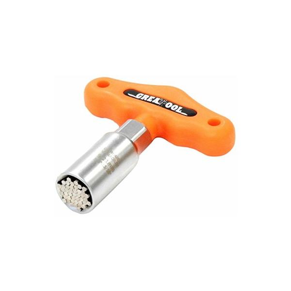 用途：車や自転車の整備や、ネジ、フック等の締め付け作業に対応サイズ（ナット径）：9〜21mm、3/8〜13/16インチ対応ネジ：六角、四角、蝶ネジ、フックソケット差込角：9.5mm（3分）ソケットは、市販のハンドルに装着可（差込角9.5mm...