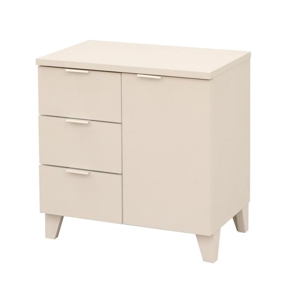 ■仕様・製品サイズ(約):幅60×奥行40×高さ63cm・引出内寸奥行:32.3cm・耐荷重(約):天板30kg、引出し5kg、棚板10kg・製品重量(約):19kg・付属品:接着剤、ドアクッション・材質:主材/プリント紙化粧繊維板、取っ手...