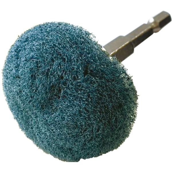 ■仕様・用途:金属、木工の表面クリーニングおよび中仕上げの際に・研磨部サイズ(約):70×高さ40mm・軸径:6.35mm・最高回転数:4000min-1・粒度:#600(仕上目)・対応素材:鉄、木材・製品サイズ(mm) 幅×奥行×高さ:7...