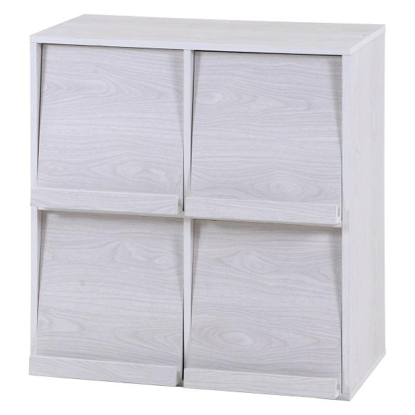 ■仕様・カラー:ホワイトウォッシュ・製品サイズ:幅800×奥行465×高さ850mm・耐荷重(全体):30kg・天板厚み:18mm・収納内寸(1マス):幅370×奥行380×高さ350mm・材質:表面材/プリント紙化粧繊維板・お客様組立品・...