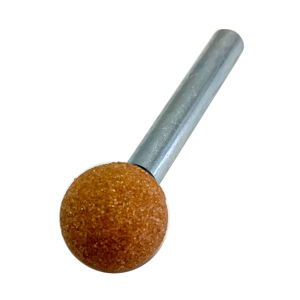 ■仕様・用途:HSS鋼・特殊鋼・合金工具鋼のバリ取りや溶接ビートの除去に・外寸(約):φ16×長さ41mm・砥石部サイズ(約):φ16×16mm・軸のサイズ(約):φ6×35mm・粒度:#60・形状:球型・許容最大回転数:50000min-...