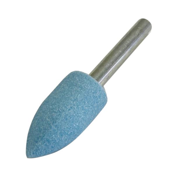 ■仕様・用途:ステンレス・HSS鋼・特殊鋼・合金工具鋼のバリ取りや溶接ビートの除去に・外寸(約):φ16×長さ69mm・砥石部サイズ(約):φ16×32mm・軸のサイズ(約):φ6×37mm・粒度:#60・形状:トンガリ型・許容最大回転数:...