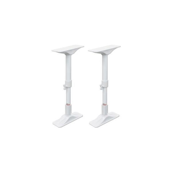［仕様］品番：REQ-50 サイズ：L カラー：白 製品サイズ（cm）：幅 7.2×高さ 50〜75×奥行 21.2 耐圧：200kg パイプ径29.6/25.4mm使用キャップサイズ7.2cm×21.2cm  ［材質］パイプ：鉄製・エポキ...