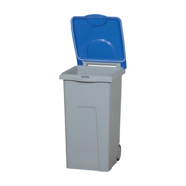 ■仕様・外寸(mm):523×435×798・内寸(mm):390×390×705・色名:グレー/ブルー・色コード:GLBLK・材質:PP・商品コード:611010-02・メーカー品番:61101002GLBLK・備考:呼び容量91リットル...