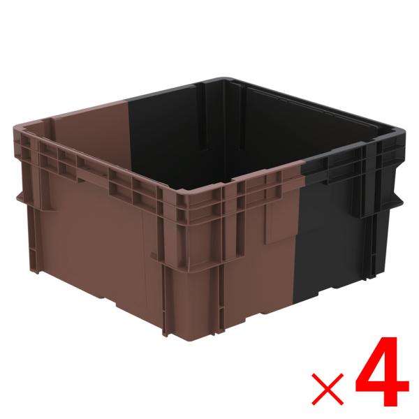 ■仕様・外寸(mm):579×560×304・内寸(mm):539×520×286・有効内寸(mm):521×494×276・色名:ブラック/ブラウン・色コード:BK901BR701・材質:PP・内容量(L):76.9・商品コード:2077...