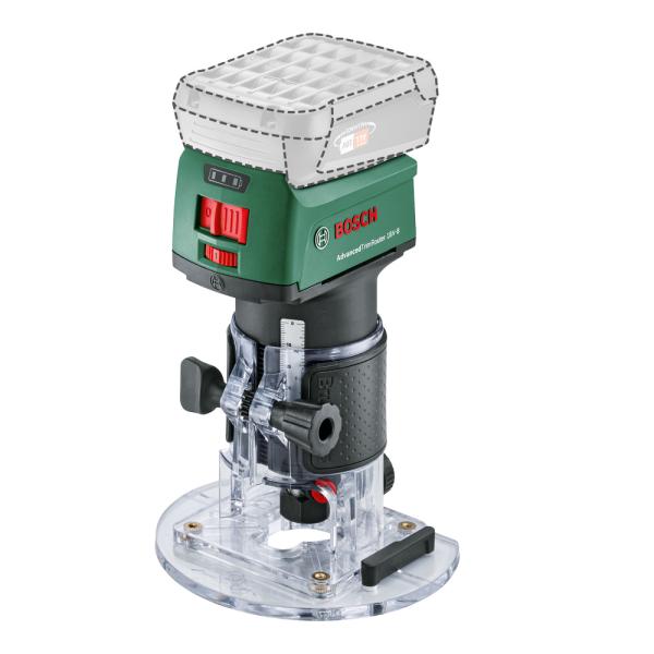 ■仕様・定格電圧:18V・回転数:10,000-30,000回転/分・コレット径:6mm、8mm・材質:ポリアミド樹脂・セット内容:平行ガイド、コレットナット6mm/8mm、吸じんアダプター、スパナ、面取りビット8mm(R3ボーズ面)1本・...