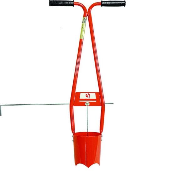 能力:野菜の4号ポット苗用植穴開け植穴径:12cmマルチ穴:10cm最大深さ:14cm差し込みながら回すだけでマルチと一緒に穴あけが可能です。立ったまま使用することができ、体の負担を軽減できます。ハガネ製の刃先にさび止め塗装を施しており長持...