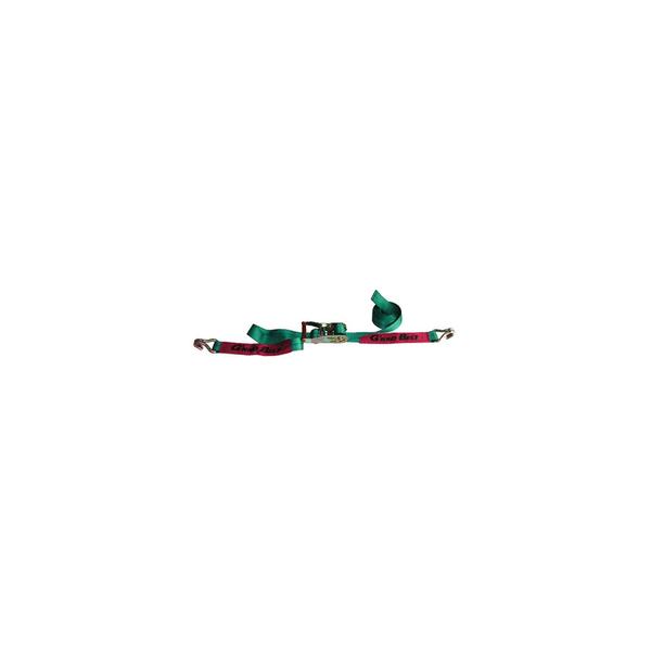 ラチェットハンドル式のベルト荷締機です。簡単な動作と軽い力で強力な荷締めが可能です。50mmＷセーフティロック付ラチェット（ワイドハンドル）カギフック■ベルト幅：50mm■ベルト長：6.0ｍ(固定側+巻取側1.0m+5.0m)■使用荷重：8...