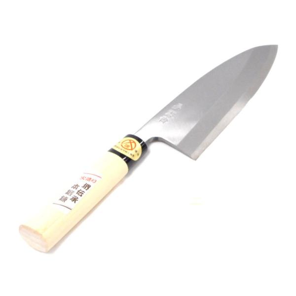 ■仕様・用途:魚、肉向けの包丁・刃渡り:180mm、柄長:105mm・刃形状:片刃・研ぎ直し:可能・食器洗浄機:使用不可・サビ防止方法:汚れや水分を拭き取り保管・製品サイズ(mm):縦335×横23×高さ57・製品重量(g):338■商品説...