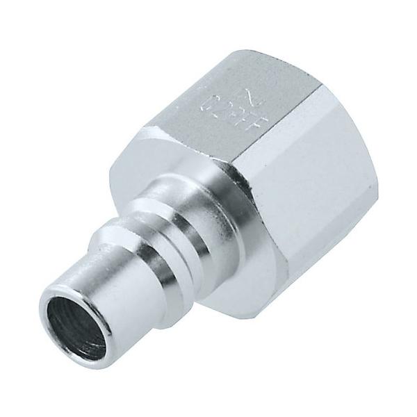 用途:工場内の空気配管や空気工具のホース接続作業の際に最高使用圧力:1.0MPa(10kgf/cm2)耐圧力:1.5MPa(15kgf/cm2)使用温度範囲:-20~+80度オネジ取り付け用・平行ネジサイズ:G1/4"(20型)管用ネジの外...