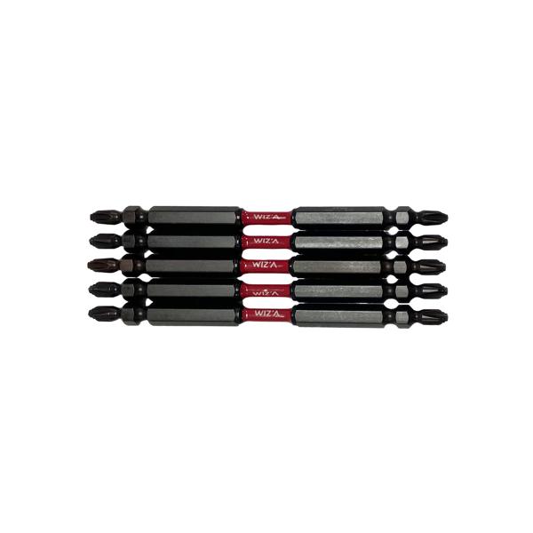 ■仕様・用途:電動工具でネジやボルトを締めたり緩めたりする際に・入数:5本・全長:110mm・重量:21g(1本あたり)・シャンク径/6.35mm、トーション軸径/φ3.8mm、トーション軸長さ/19mm・刃先サイズ/(+)2、最高硬度/H...
