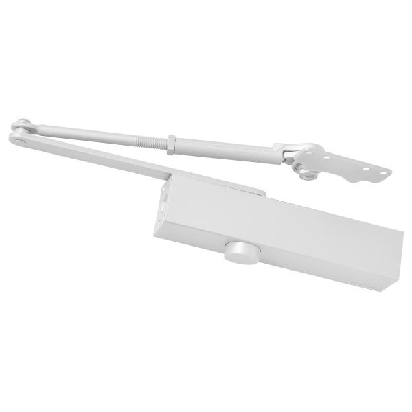 パラレル型ストップ付段付ブラケット仕様適用ドア寸法:DW900×DH2100mmドア重量:45kg以下ラッチング機能 標準装備段付ブラケット:戸じゃくりがあり、戸当たり部分が狭く上枠下面に取付シャープなデザインでコンパクトな設計。取付ネジが...